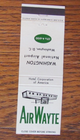 WASHINGTON, DC MATCHBOOK COVER: AIR WAYTE WASHINGTON AIRPORT 1960s ...