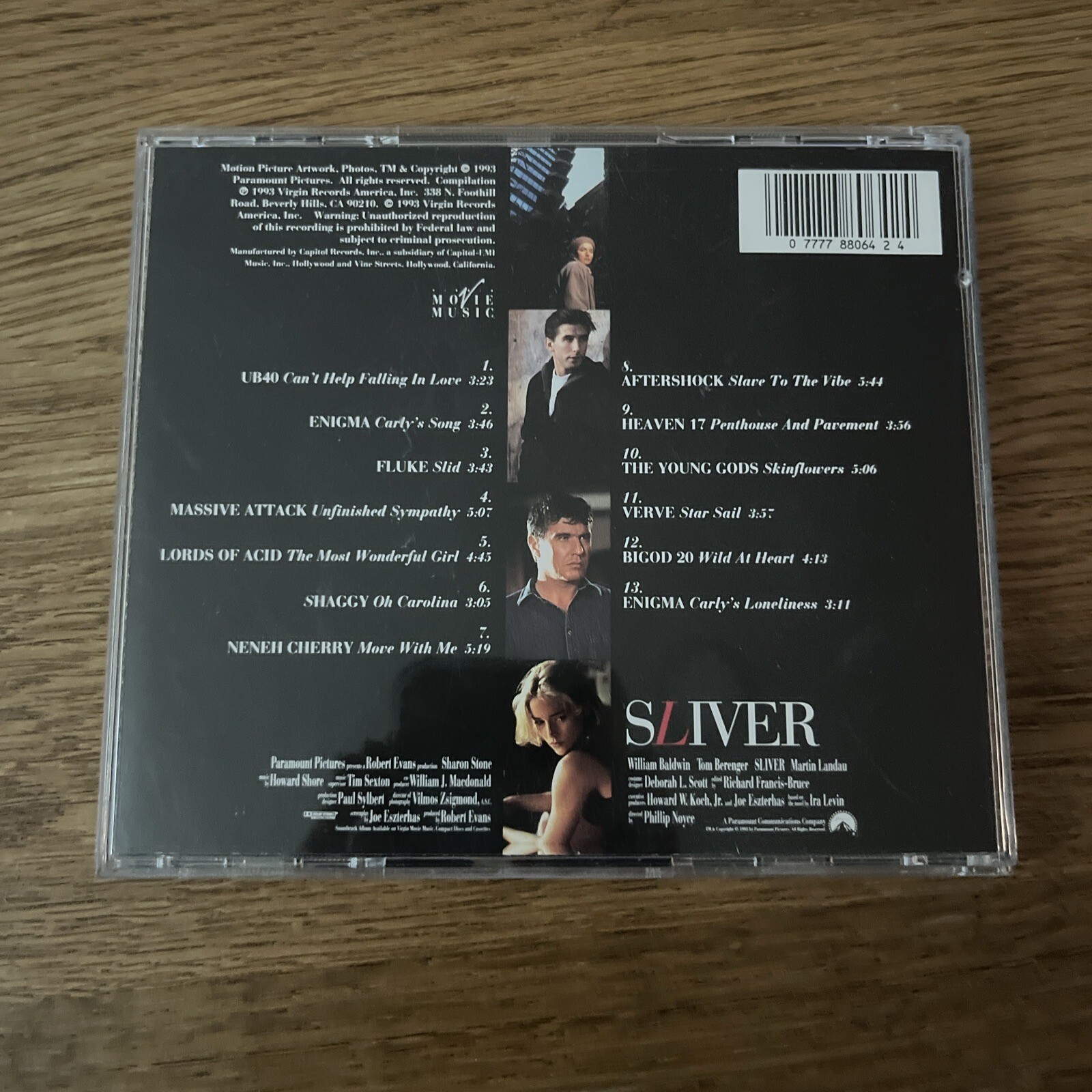 Sliver: Music From The Motion Picture 77778806424| eBay