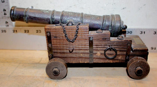 Vintage Model Antique Cannon Replica Canon Marina Espanola Siglo XVIII ...