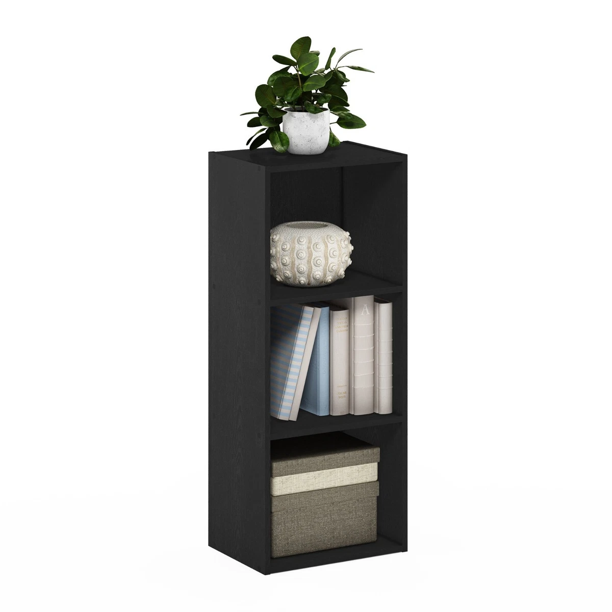 Black Bookshelf Narrow