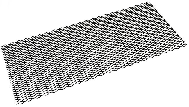 Universal Black ABS Plastic Racing Honeycomb Hex Mesh Grill Spoiler ...