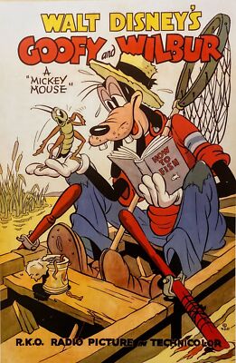 GOOFY & WILBUR Cartoon 1939 MINI MOVIE POSTER 9x13 NEW 2015 Disney ...