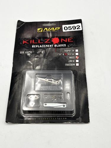 NAP Killzone Replacement Blades 100 & 125 Grain for 3 Broadheads MAXX ...