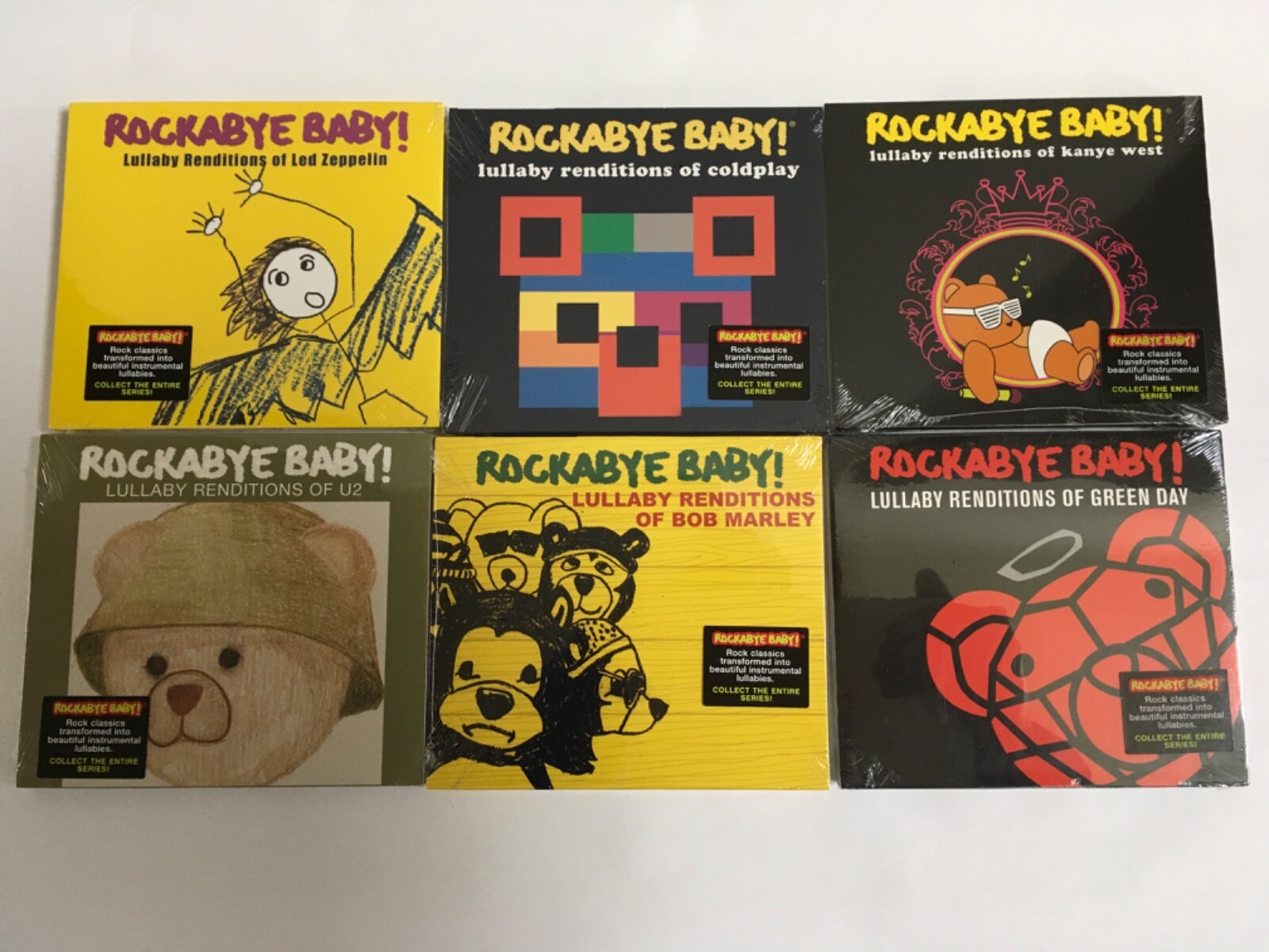 Lot of 6 Rockabye Baby! Lullaby Renditions of Led Zeppelin/Coldplay ...