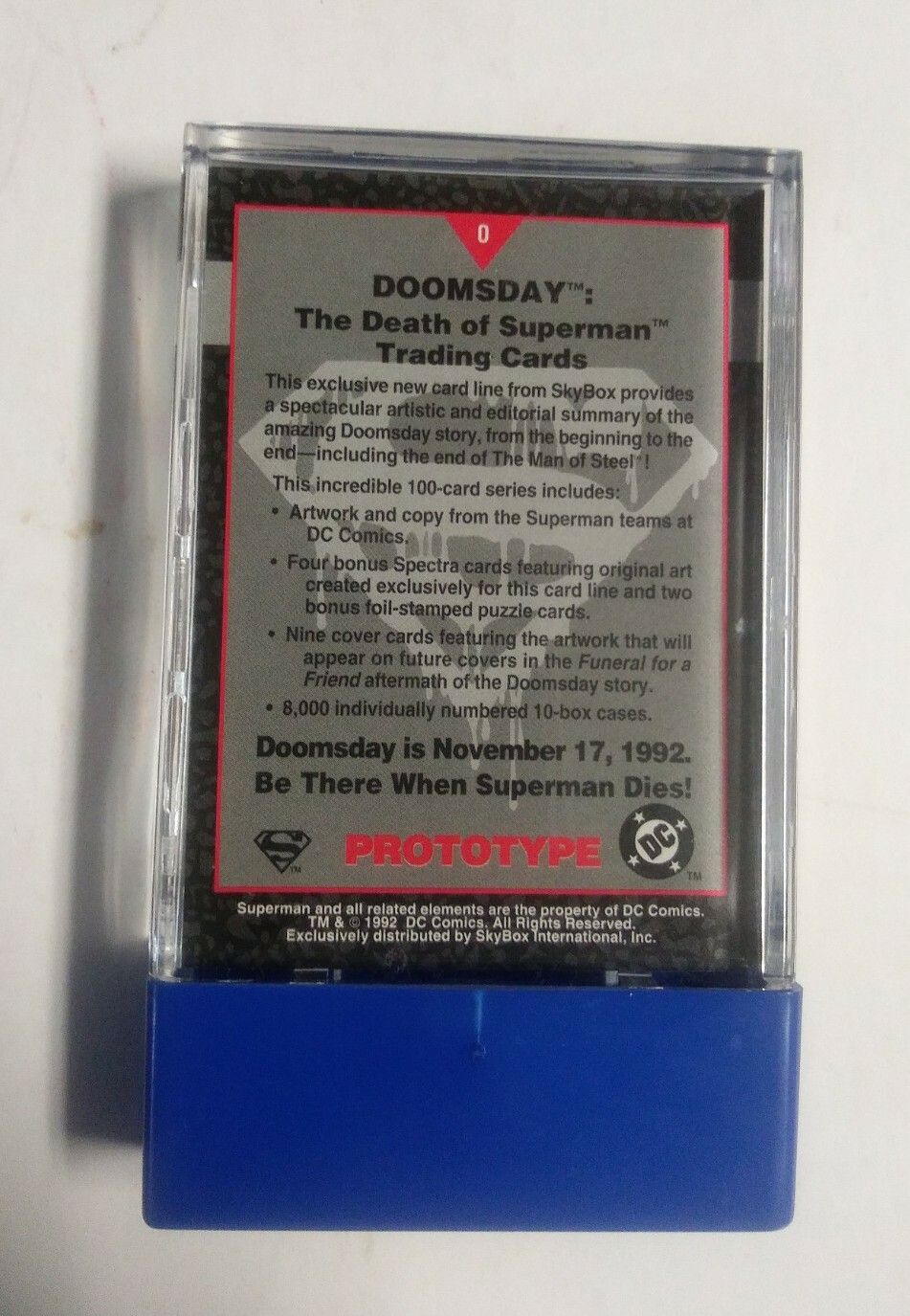 Doomsday Promo Card Autographed By Jerry Ordway Limited Edition 471 Of ...