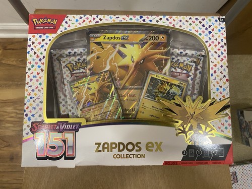 Pokemon TCG Scarlet & Violet 151 Zapdos Ex Collection Box NEW Factory ...