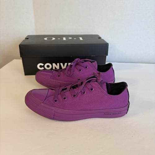 Converse x OPI Chuck Taylor All Star Positive Vibes Only Purple Womens ...