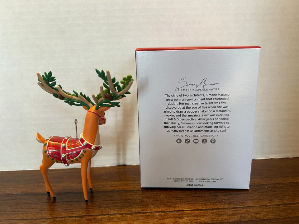 Hallmark Keepsake Ornament Club Decked-Out Deer 2025 Member Exclusive ...