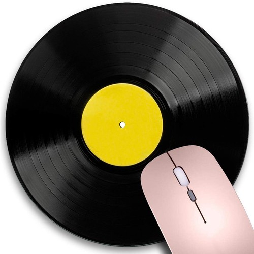 Round Mouse Pad,Phonograph Record Non-Slip Rubber Circular Mouse Pads ...
