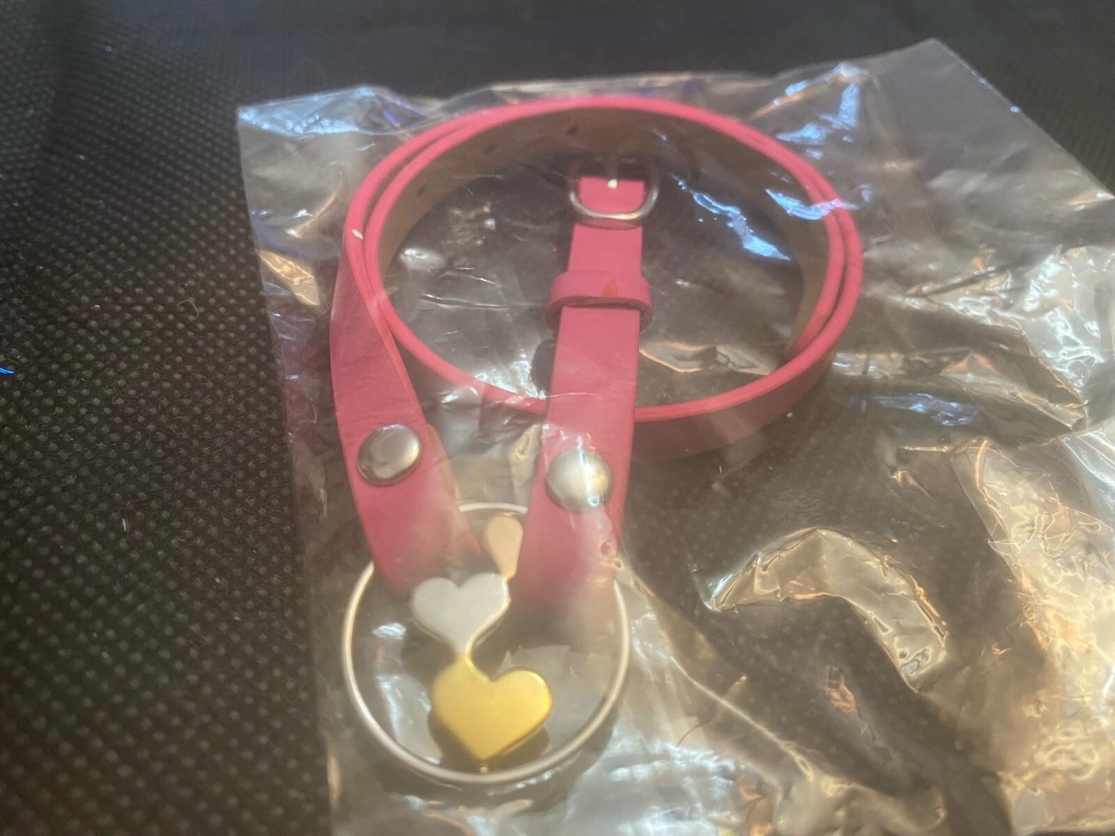 Women's Cute Pink Triple Heart Shapes Buckle Belt | eBay