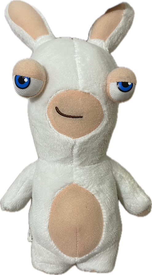 Plush Rabbids Invasion Series 2 White Rabbid Little smile 11'' **Brand ...