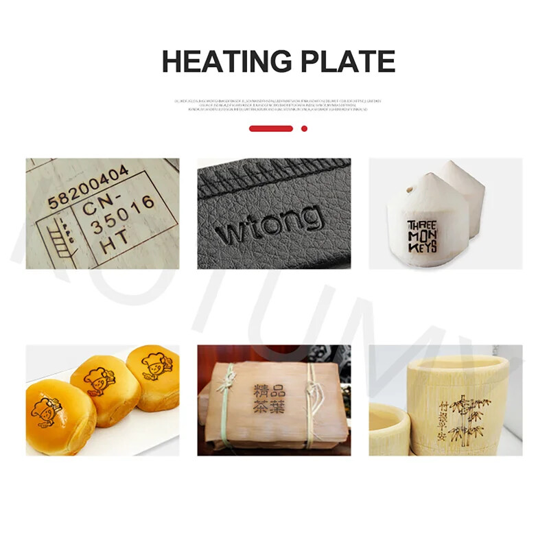 Small Hand-Held Manual Embossing Machine Portable Double Handle Hot ...