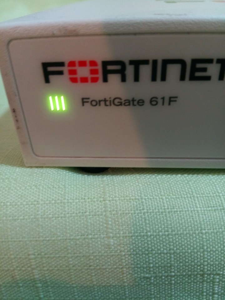 Fortinet Fortigate FG-61F Firewall Security Appliance W/POWER ADAPTER ...