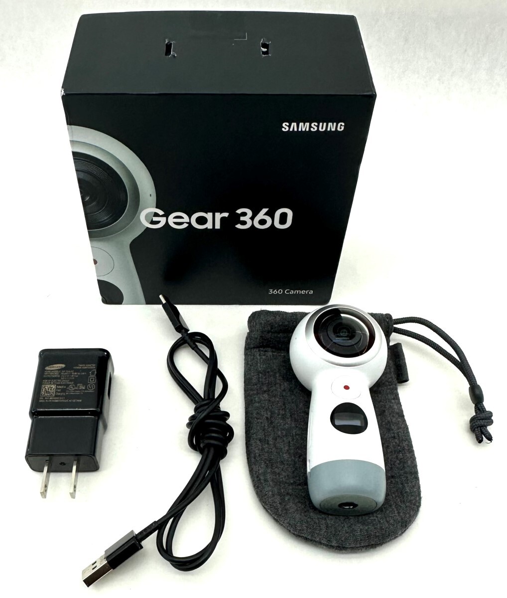 Samsung SM-R210 Gear 360 2017 4K Spherical VR Camera w/ Accessories ...