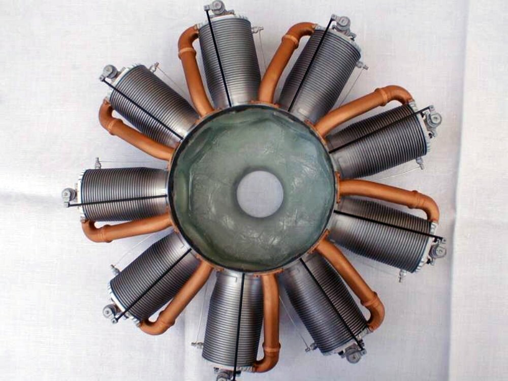 Oberursel UR-2 Rotary Engine 1/3rd Scale Replica Aviation World War 1 ...