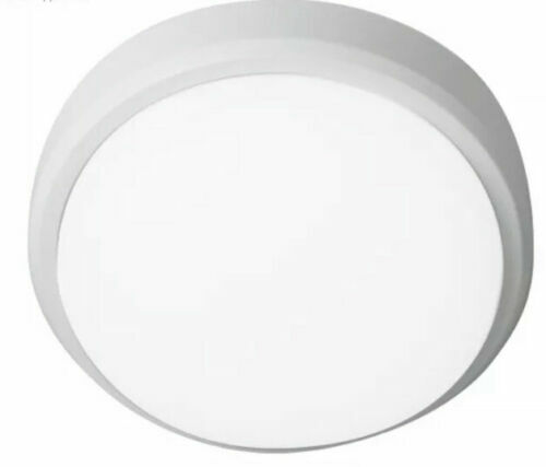 ROBUS Rhc1230-01 Ohio 12w LED Circular Bulkhead Ip54 White & Black Trim ...