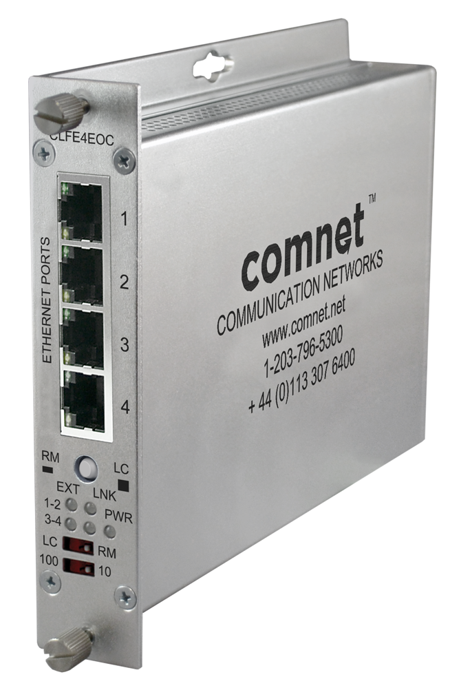 Comnet CLLFE4POEU Ethernet-over-Copper Extender With 30W PSE PoE+ | eBay