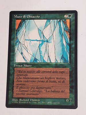 MTG Wall of Ice (Italian Revised (BB)/Green/U) - BGM | eBay