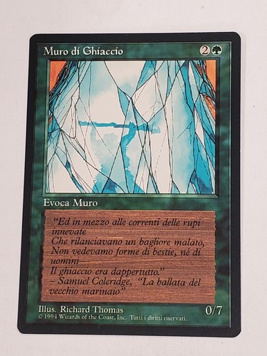 MTG Wall of Ice (Italian Revised (BB)/Green/U) - BGM | eBay