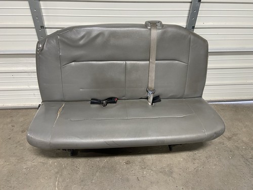 2008-2014 Ford Econoline Van Bench Seat - 3 Person GRAY VINYAL 2ND ROW ...