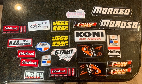 Sticker Lot Moroso Koni Crane Jegs Edelbrok Holley Harland Sharp | eBay