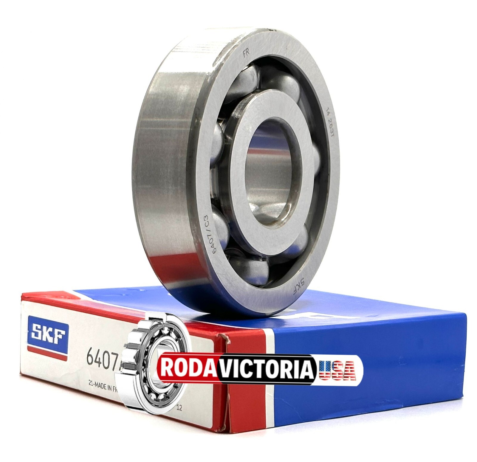 SKF 6407 DEEP GROOVE BALL BEARING, OPEN, NO SEALS 35x100x25mm | eBay