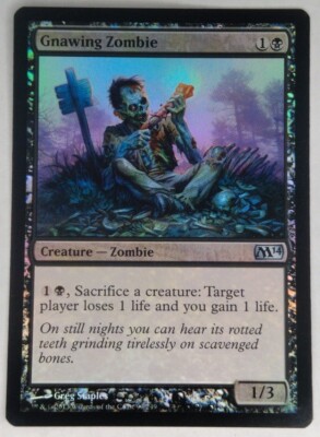 Gnawing Zombie 99/249 Uncommon Foil Magic: The Gathering 2014 Core Set ...