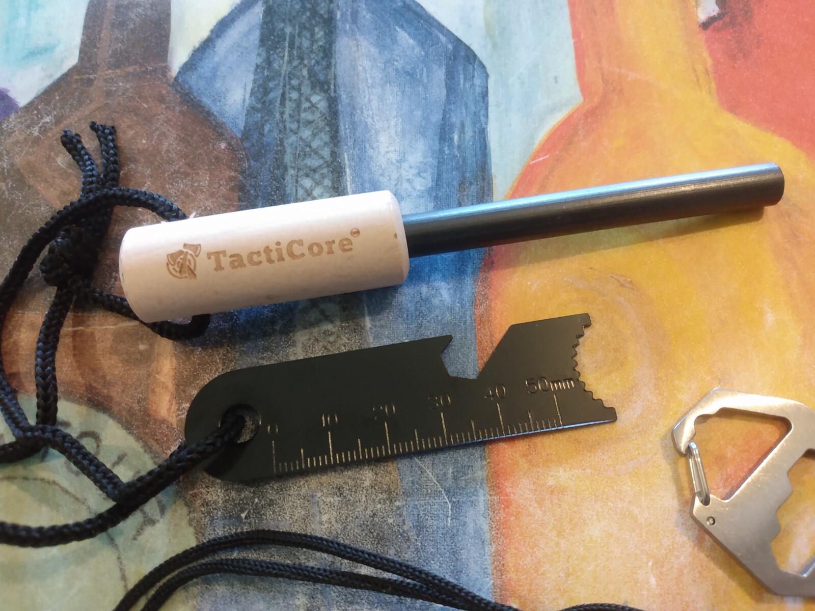 TactiCore Ferro Rod Fire Starter, Multi-tool and Compass Survival ...