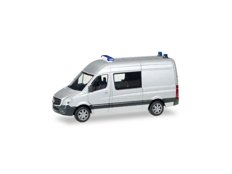HERPA - Bausatz MERCEDES Sprinter Polizei grau zum Zusammenbauen - 1/87 ...