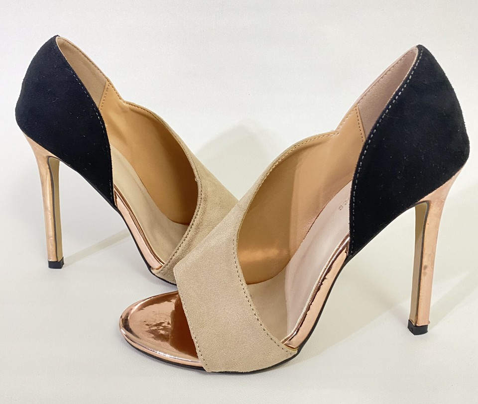 Queen Shoes Open Toe Side Cut Pumps Womens Stilettos 9 / 39 | eBay