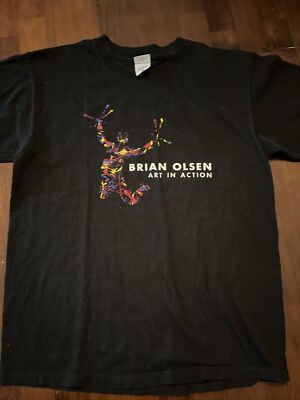 Men’s Brian Olsen Art In Action Performance Display T-Shirt Size M | eBay