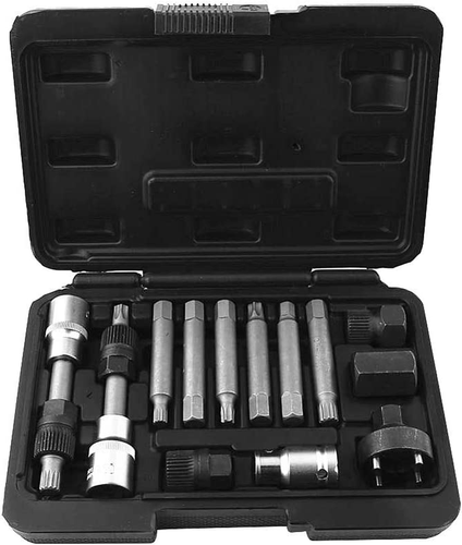 Bestsq 13PC Alternator Freewheel Pulley Removal Socket Bit Set Garage ...
