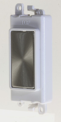 Click Grid Pro - GM2008PWSC - Grid Switch Blank Module in Satin Chrome ...