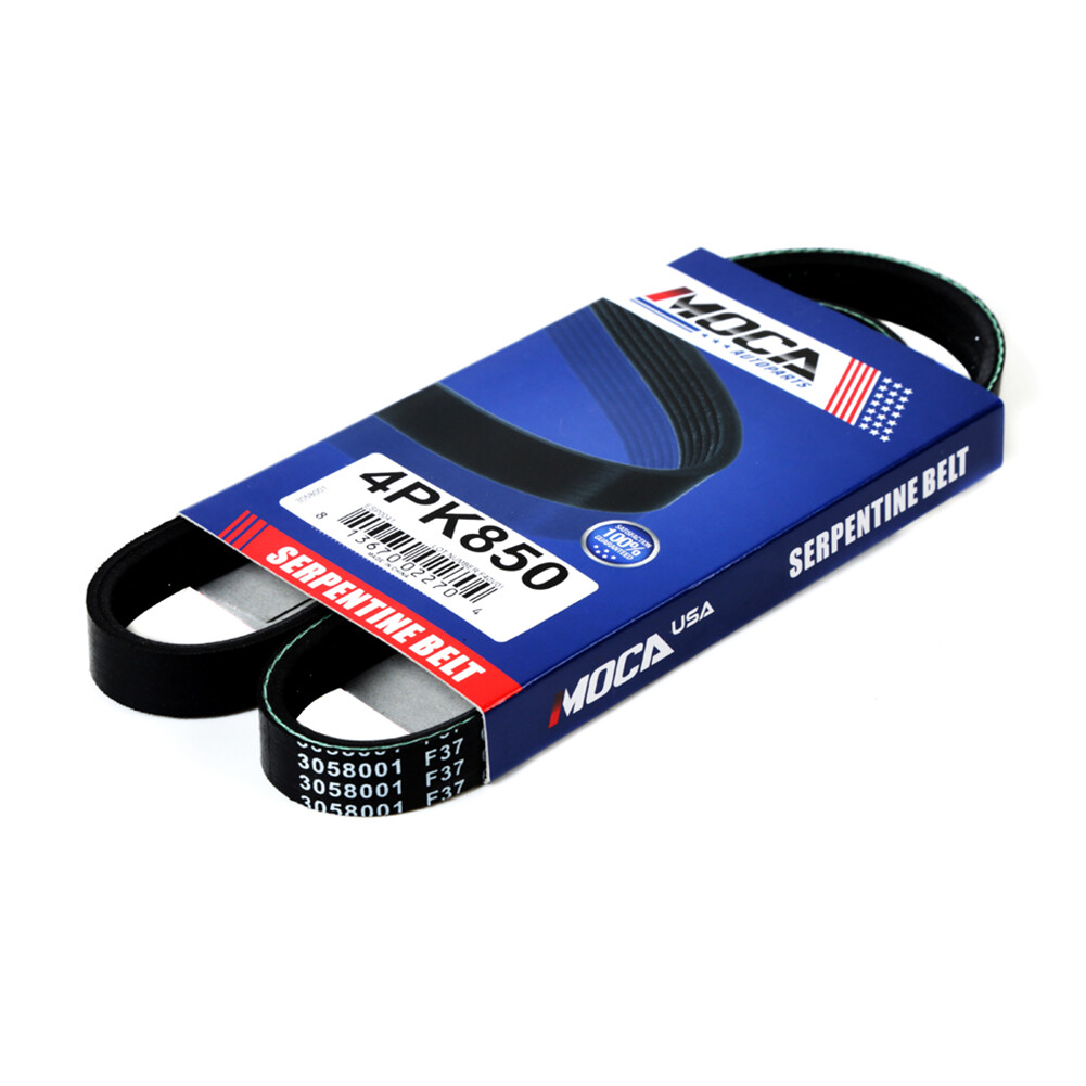 2 pc Drive Belt Set Alternator AC Fits 2007-2012Hyundai Elantra 4PK850 ...