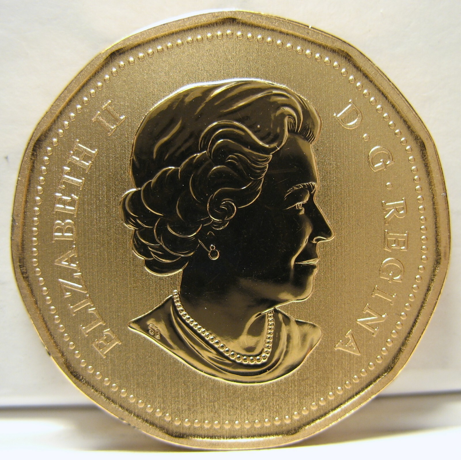 Canada 2012 $1 25th Anniv. of Loonie Loon With Chicks SPECIMEN ...