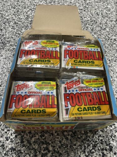 1989 Topps Football Picture Sport Card 22 Ct Packs Of 18 Cards Case Box ...