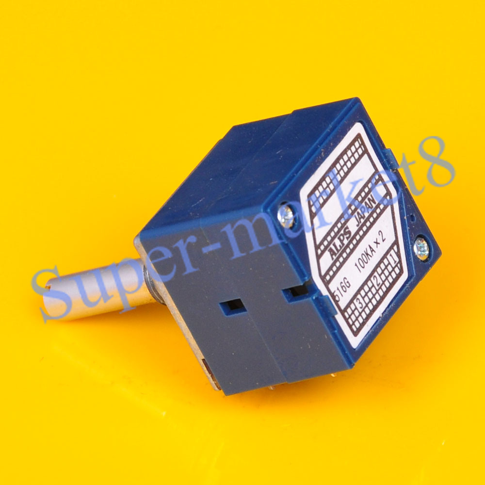 ALPS RK27 50K Potentiometer Log Stereo Volume Control Audio Taper Solid ...