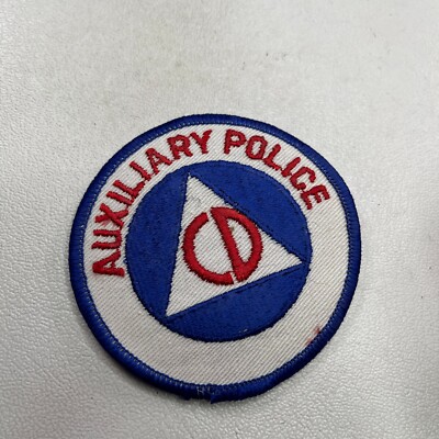 Vintage CIVIL DEFENSE AUXILIARY POLICE Patch T100 | eBay