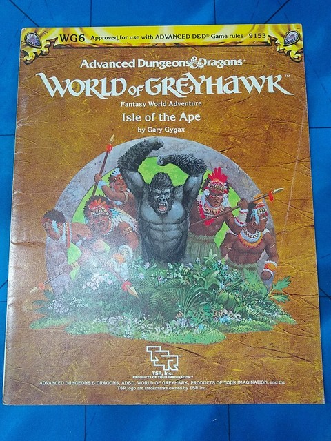 Wg6 Isle of The Ape 9153 TSR 1985 Greyhawk RPG NM W/map for sale online ...