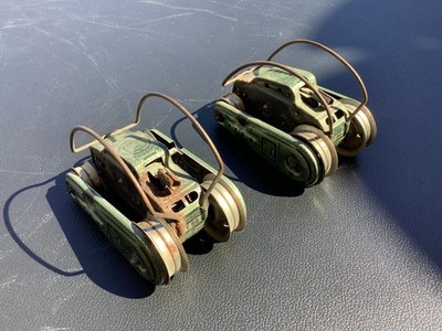 Vintage Old Tin Windup D.R.G.M. Gama Tank West Germany 1940/50s LOT of ...