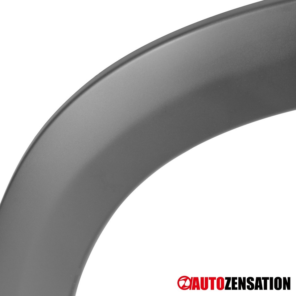 Fit 2019-2025 Chevy Silverado 1500 Smooth Black Fender Flares Wheel ...