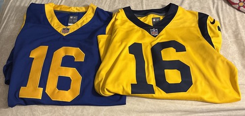 Nike NFL LA Rams Jared Goff #16 Blue Football Jersey Large & Color Rush ...