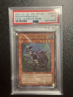 2007 Yu-Gi-Oh Destroyersaurus FOTB 1st edition Ultimate Rare PSA 9 | eBay