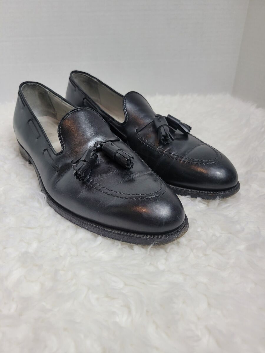 ALDEN 660 Men's Size 12 Black Calfskin Leather Loafer Tassel ALDEN 660 Men's Size 12 Black Calfskin Leather Loafer Tassel