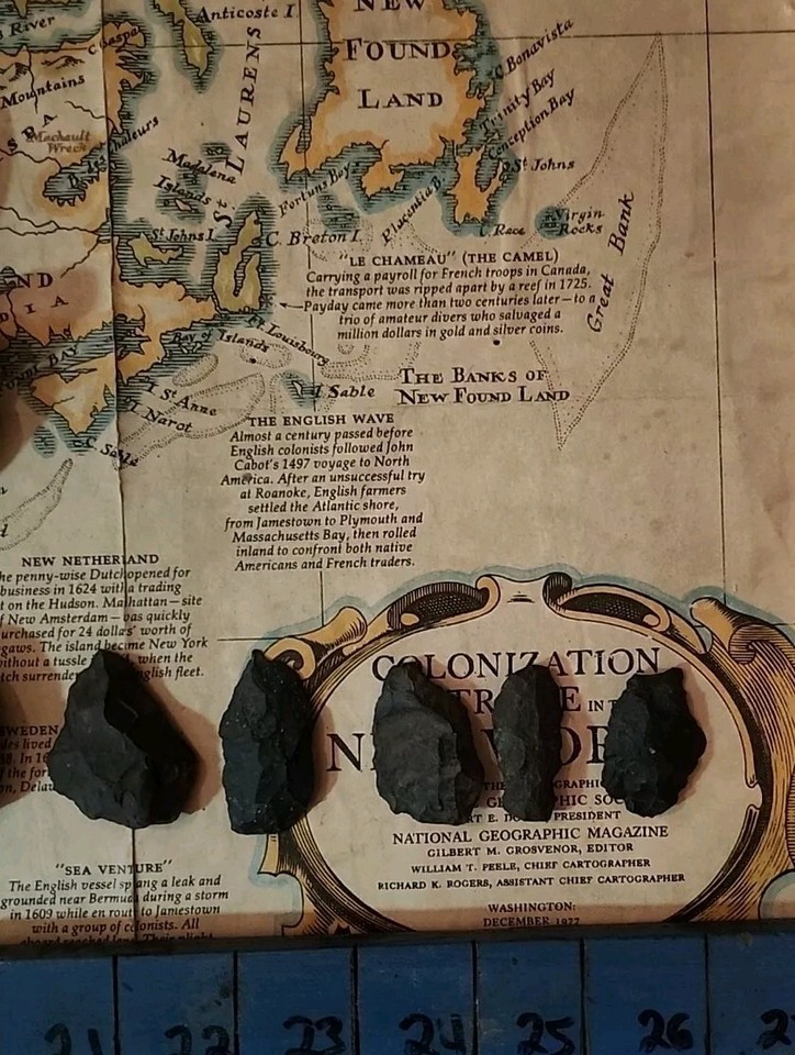 Lot Of Eastern Native American Axe Heads Spear Stones & Pots, (Old ...