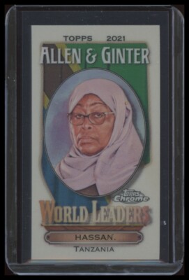 2021 Samia Suluhu Hassan Topps Allen & Ginter Chrome #MWL-18 Mini World ...