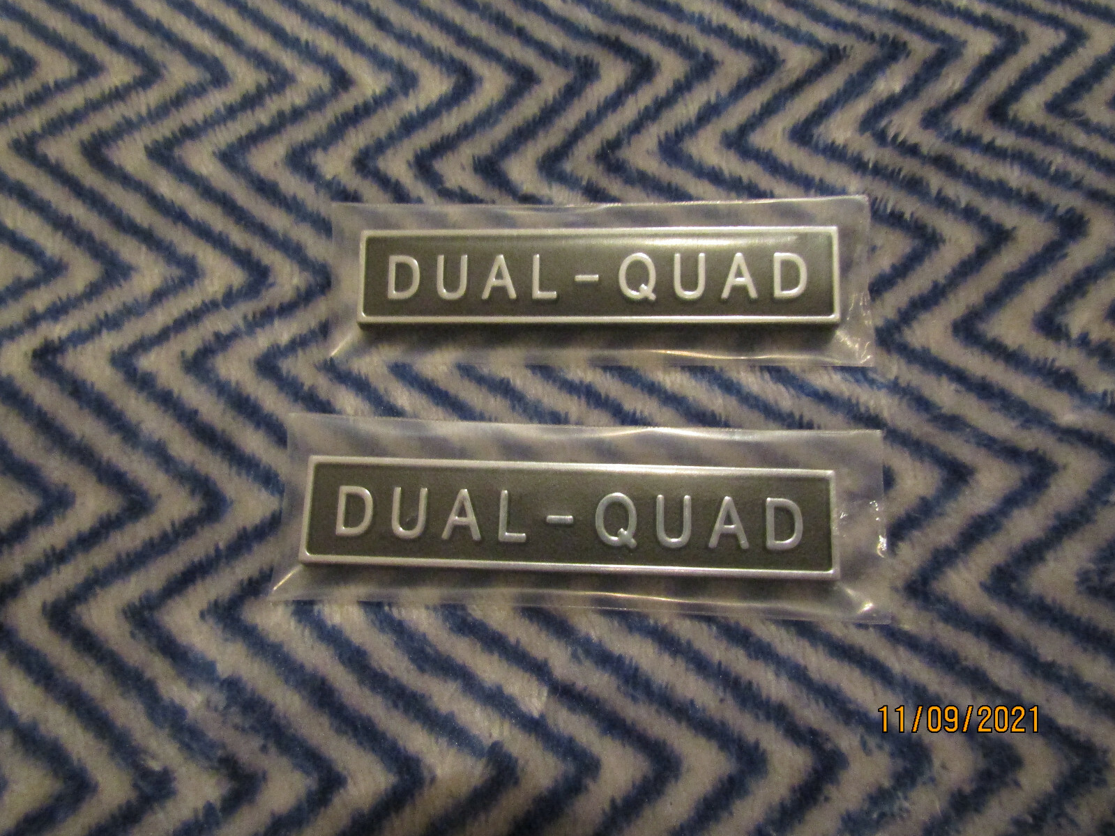 DUAL QUAD 2x4 CARBURETOR EMBLEMS FITS HOLLEY EDELBROCK CARTER POWERED ...