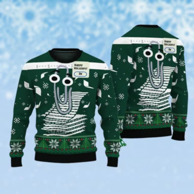 BG Clippy Windows Ugly Christmas Sweater, Windows Shirt, Windows Ugly ...