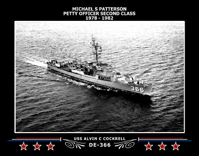 Navy Emporium USS Alvin C Cockrell DE-366 Canvas Photo Print 279DE366 ...