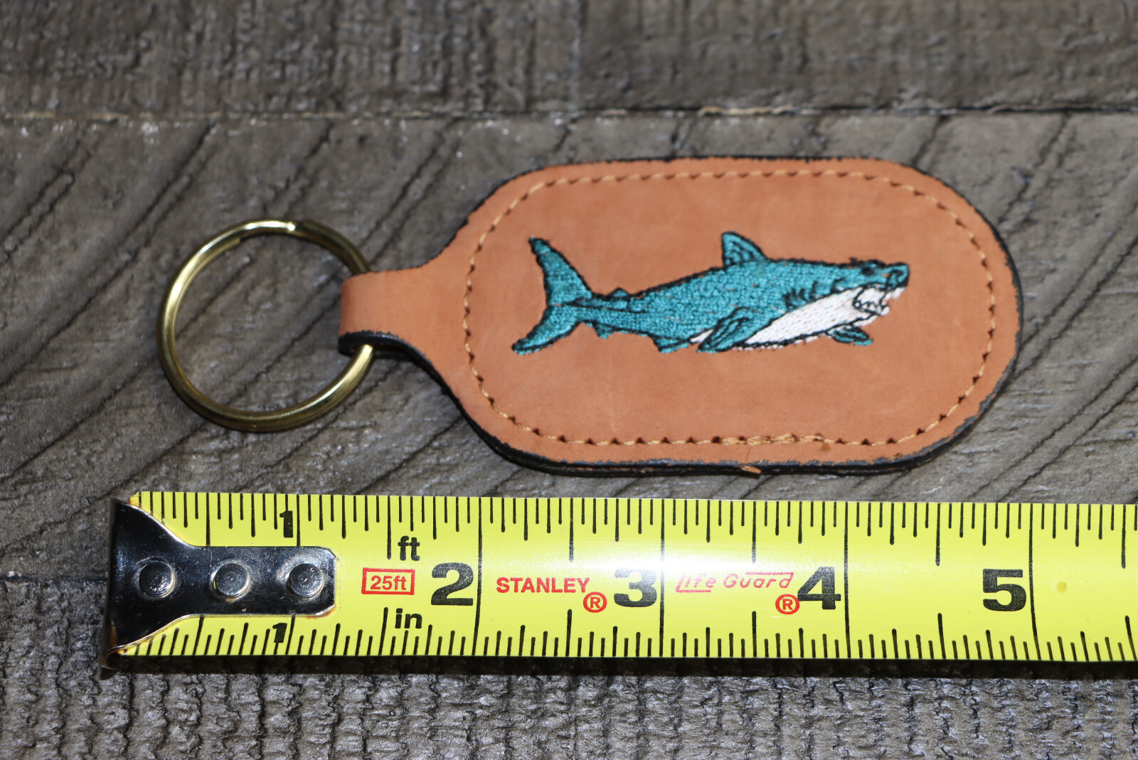 ZEP-PRO Leather Shark Key FOB Chain KEYCHAIN | eBay